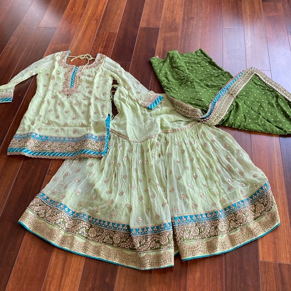 Palazzo Pants | Indian Pakisani Desi Bollywood Fancy Sharara Outfit ...